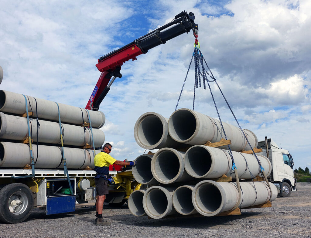 Large Loading Cranes - HMF Loading Cranes