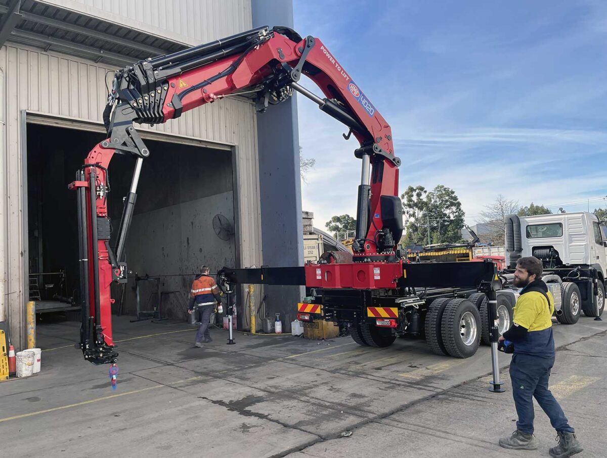 Gallery - HMF Loading Cranes | HMF Australia